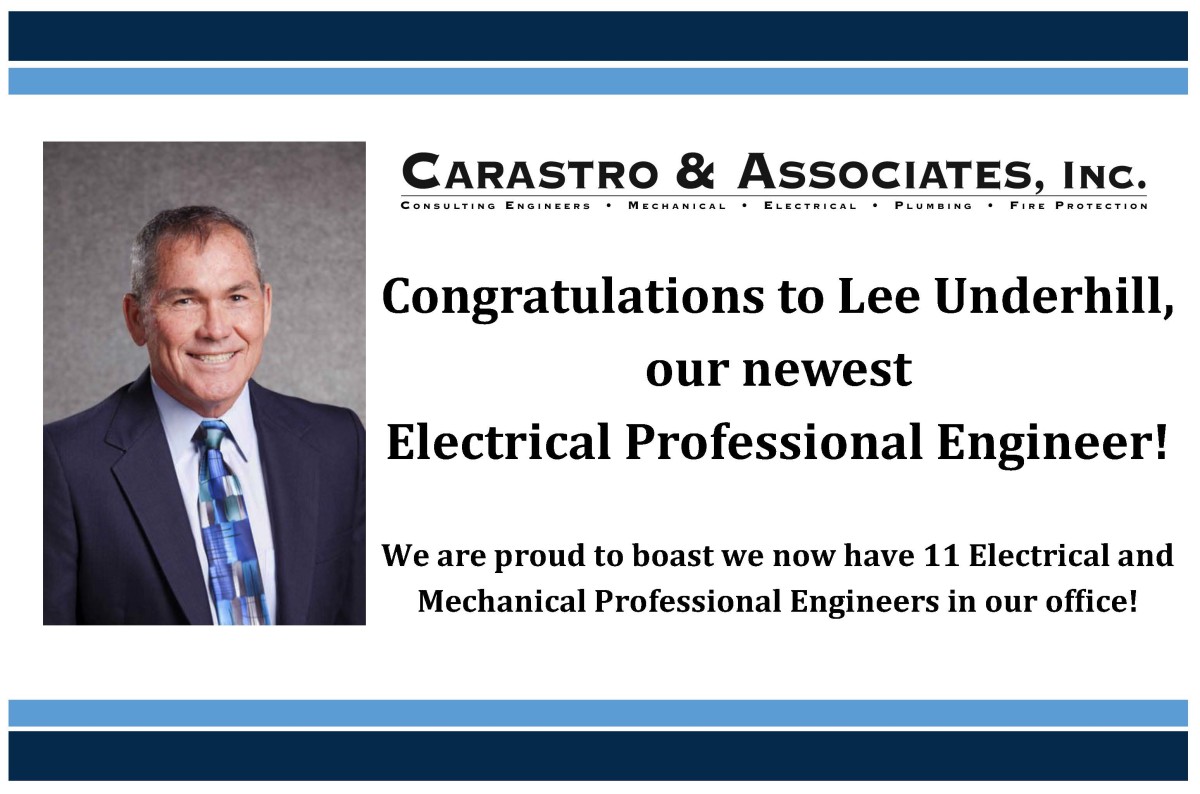 Our Latest Professional Engineer - Carastro & Associates, now BSA ...